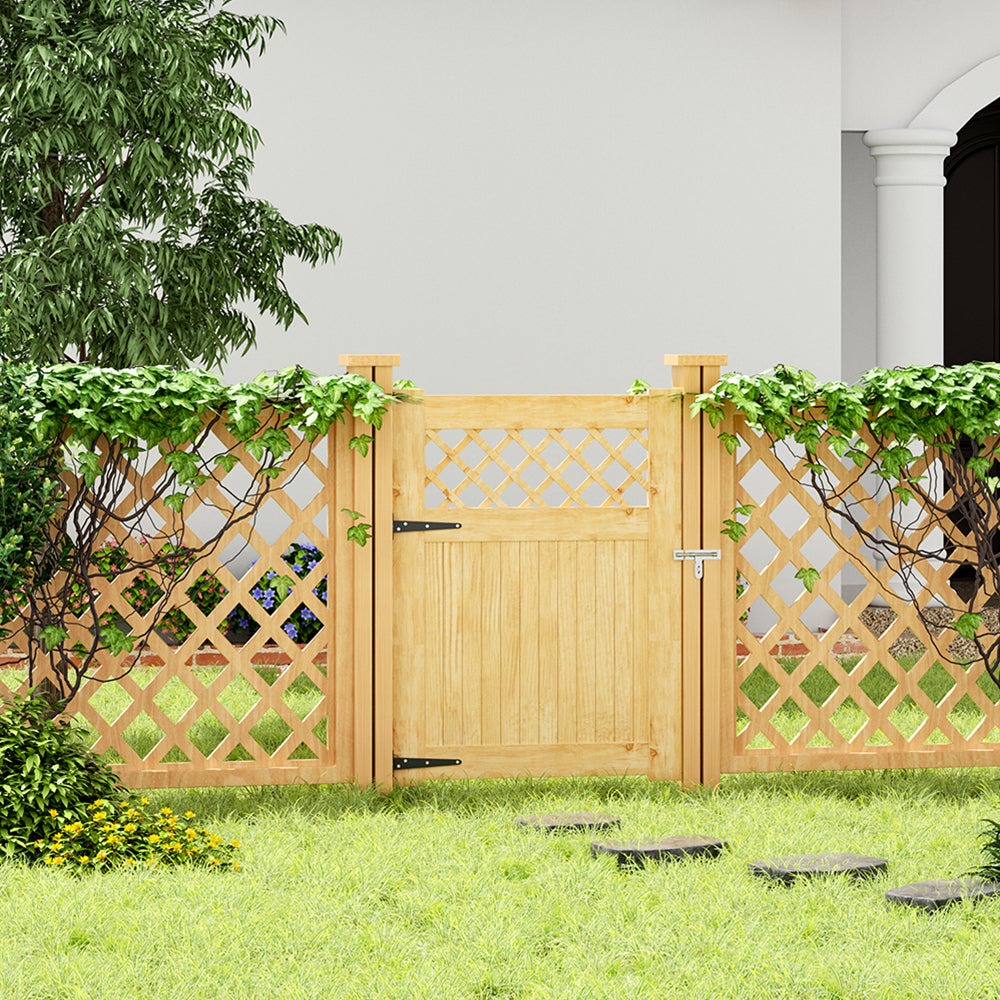 Rhombus Garden Wood Fence Gate – sorangLtd