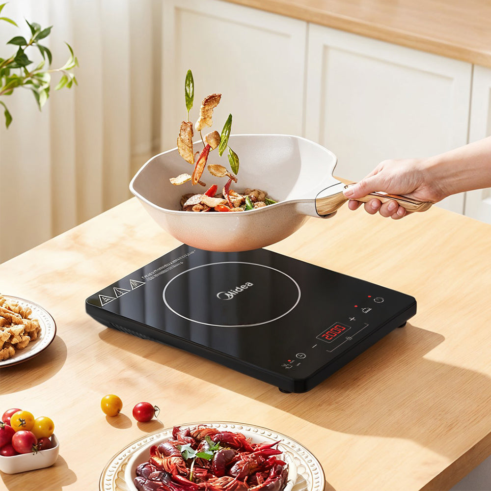 Midea Portable Single Induction Hob with 10-level Power and Temperatur ...