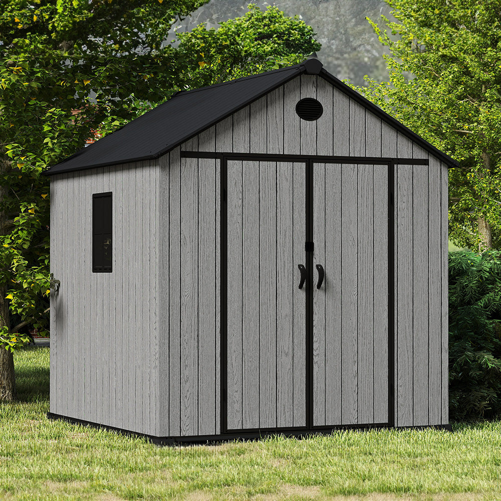 8x8 FT Storage Shed with Base & Lock – sorangLtd
