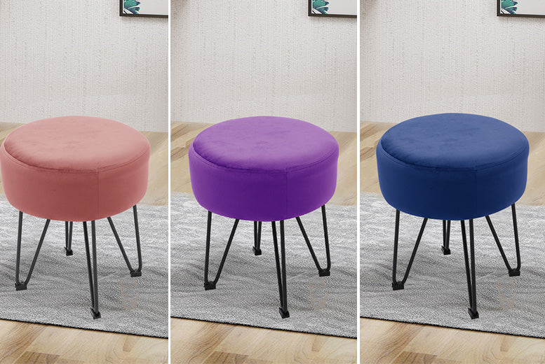 Round Dressing Table Stool Velvet Piano Chair – sorangLtd