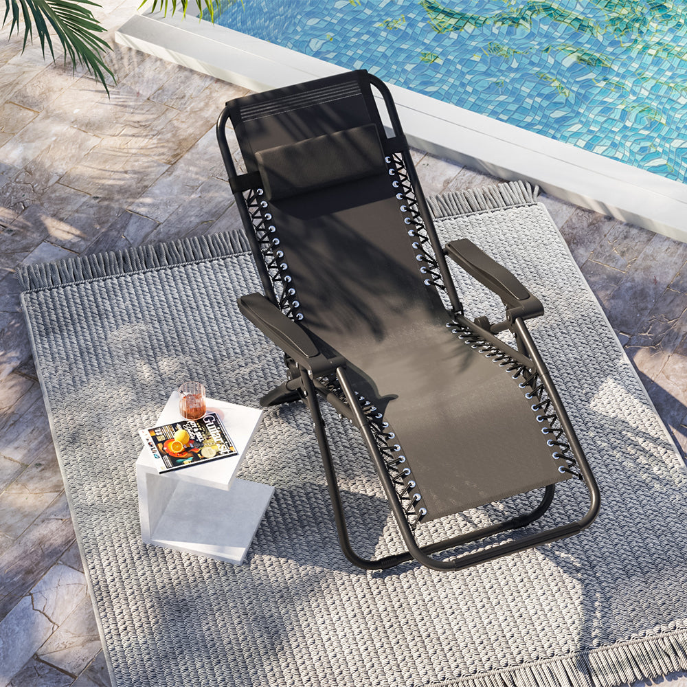 Garden Reclining Folding Sun Lounger Chair – sorangLtd